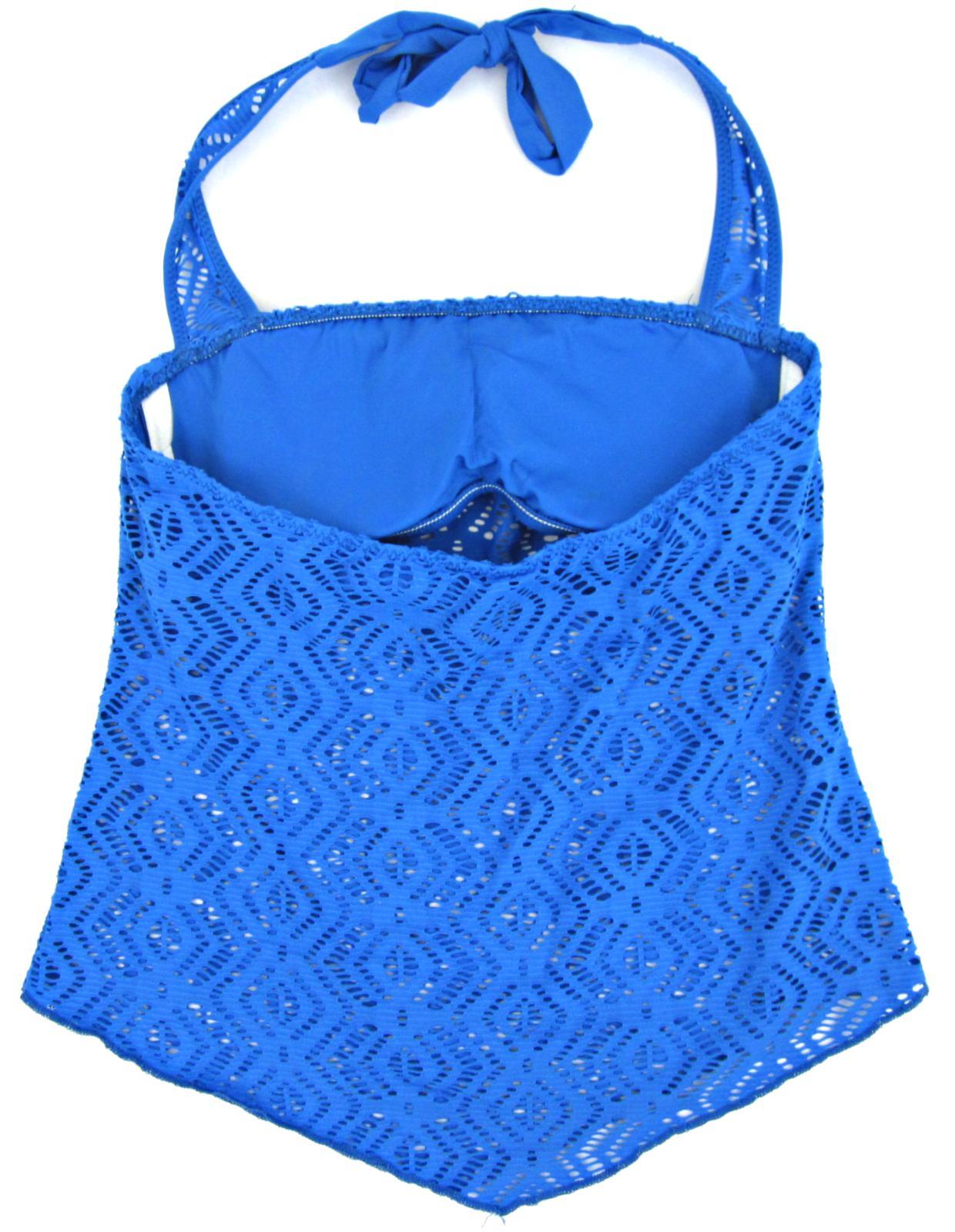 Becca By Rebecca Virtue Tankini Just A Peak True Blue Skirted Swimwear ...