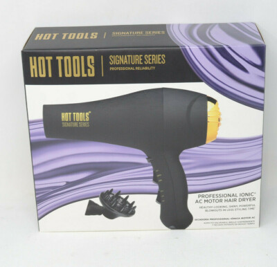 HOT TOOLS Signature Series Professional 1875W Ionic Ac Motor Hair Dryer ...