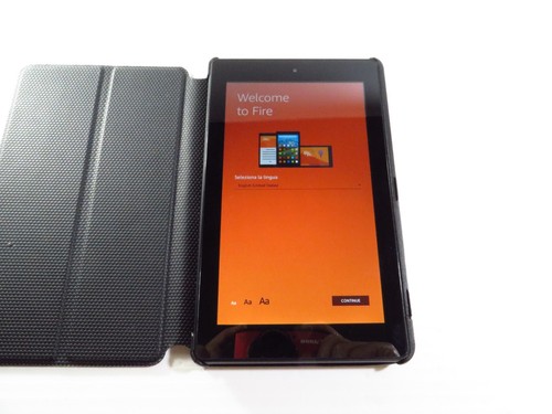 Amazon Kindle Fire 7 (7th Gen) 8GB SR043KL w/ Case Bundle, FREE 2-3 Day ...