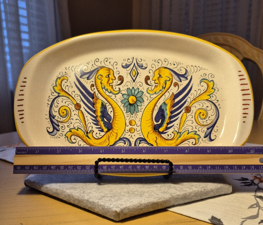 Nova Deruta Majolica Raffaellesco Serving/Appetizer Platter | eBay