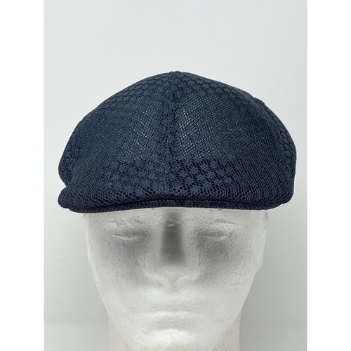 Classic Mens Flat Drivers Blue Mesh Summer Hat One Size Gatsby Baker ...