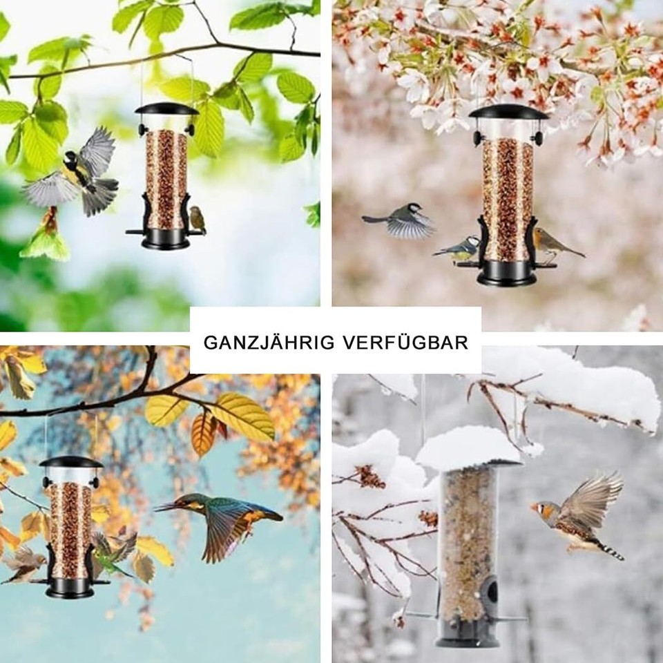 Bird Feeder Hanging Bird Feeder Metal Outdoor Wildlife V... | eBay UK