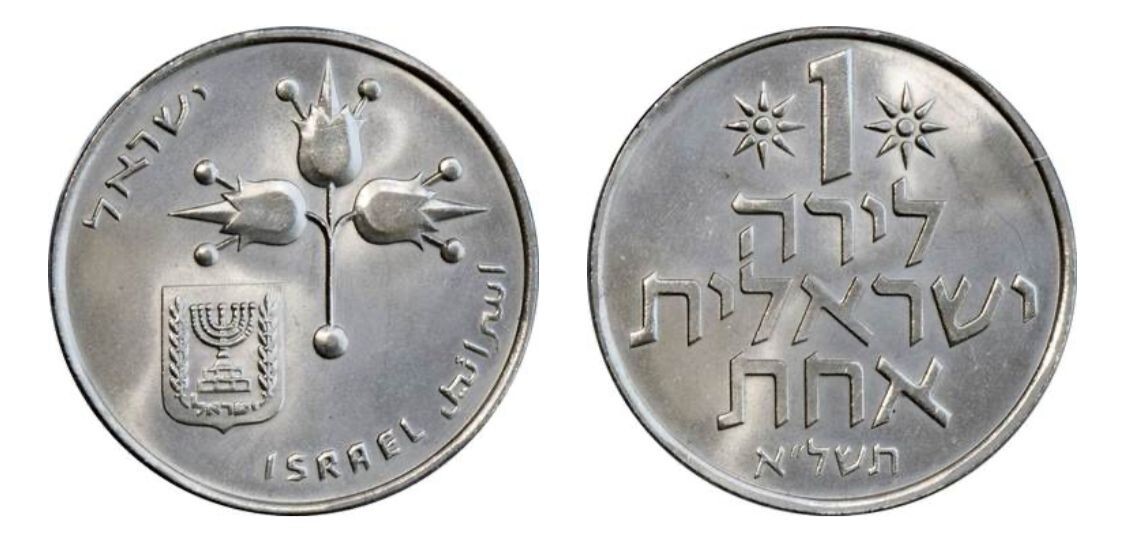 Vintage Israel 1 Lira Coin Israeli Pound Hebrew Judaica Collectible | eBay