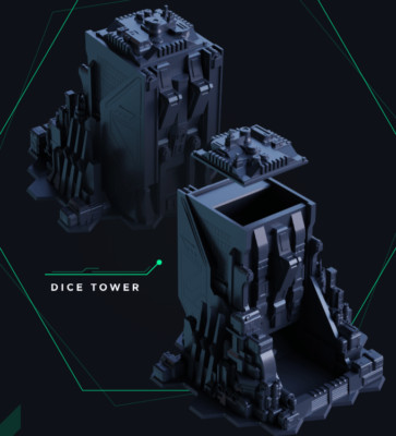 Commercial Complex Dice Tower - Miniature Terrain Set epic 6mm/8mm ...