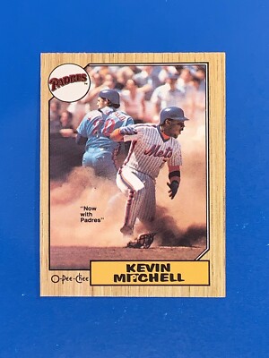1987 O-Pee-Chee Kevin Mitchell Baseball Card #307 San Diego Padres | eBay