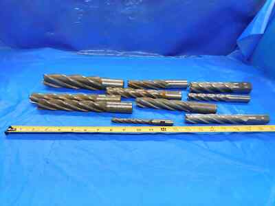 10PCS HSS SQUARE & CORNER RADIUS END MILLS VARIOUS SIZES FROM 13/32 - 1 ...