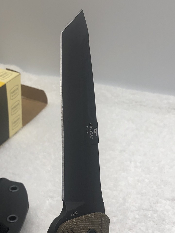 Buck 0893B0-B Ground Combat Tanto Blade Sheath Knife NIB Discontinued ...