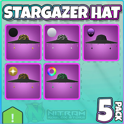 Roblox World Zero WZ - 5 Pack or Single Items - STARGAZER HAT | eBay
