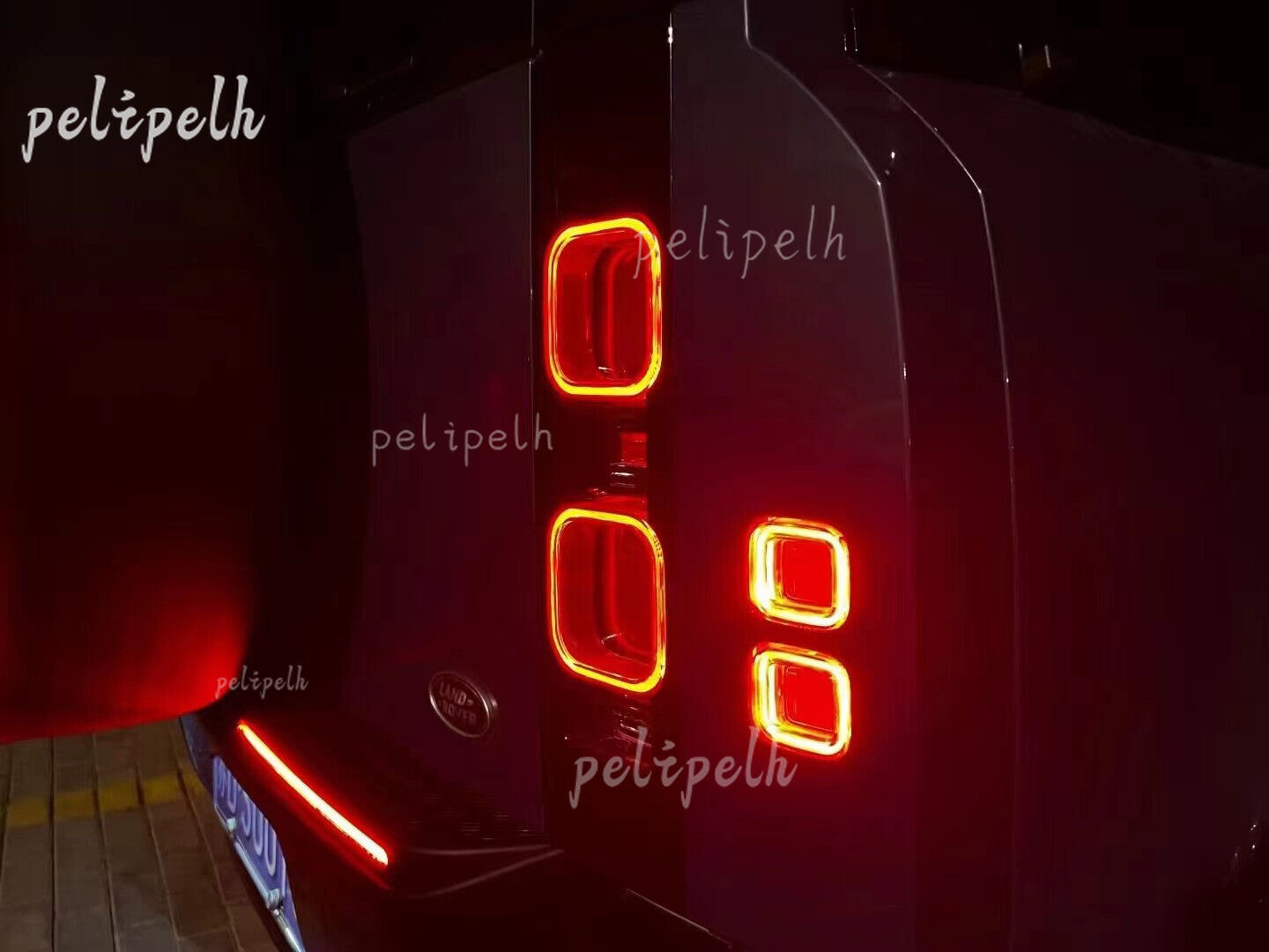 For Defender 90 110 130 2020-2025 Black taillight brake light Rear ...