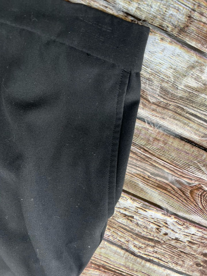 Sag Harbor Women’s Black Polyester Blend Stretch Pull On Slacks Pants ...