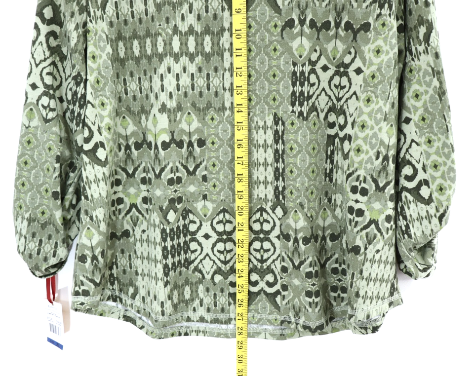NWT RUBY RD. Women's Polyester Rayon Stretch Blouse Long Sleeve Pocket ...