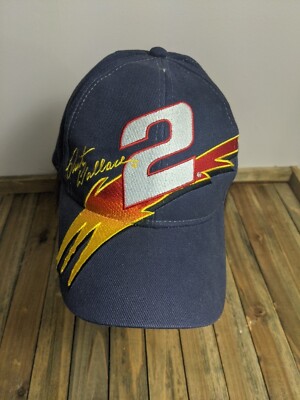 Rusty Wallace Vintage NASCAR Snapback Hat Flames Chase Authentics ...