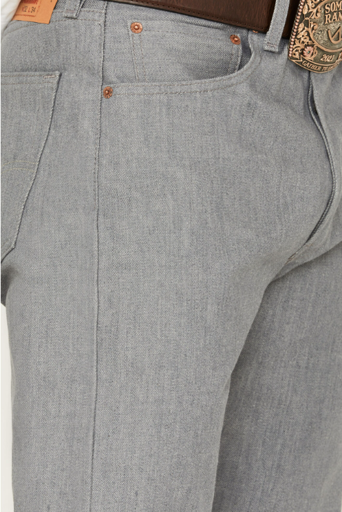 Levis 501 Shrink To Fit Button Fly Jeans Straight Leg Color Silver ...