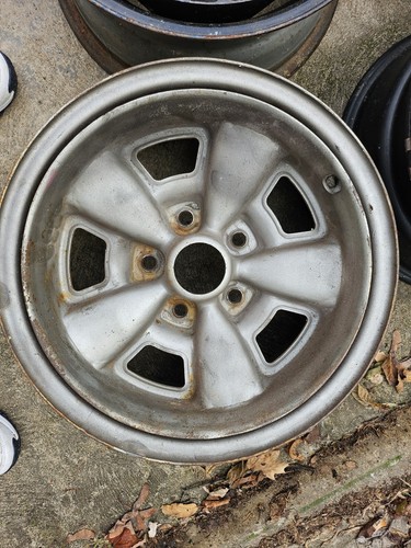 1971-1972 CHEVROLET CHEVELLE Camaro OEM 5-SPOKE RALLY 15" X 7" STEEL ...