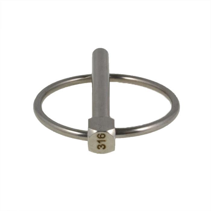 Qty 20 Lynch Pin 6mm (M6) x 56mm Stainless A4-70 G316 Retaining Clip ...