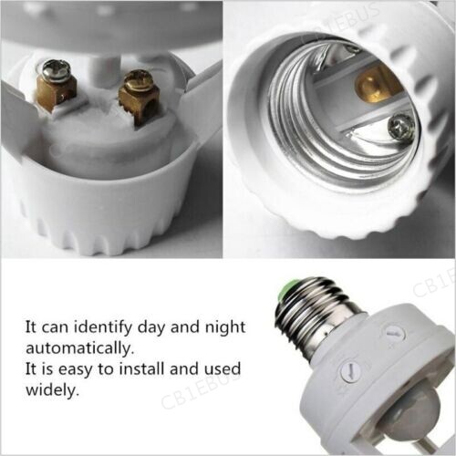 Motion Sensor E27 lamp Base Holder With light Control Switch Bulb ...
