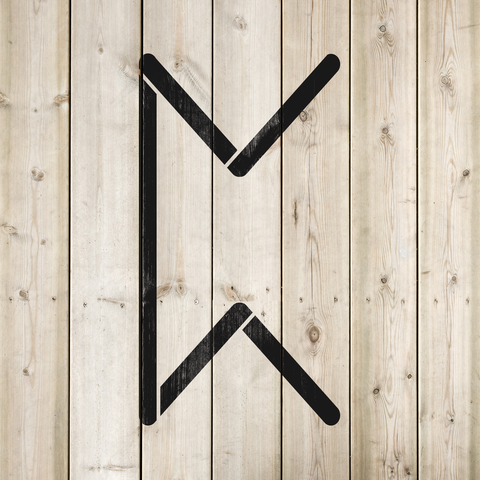 Elder Futhark Perthro Rune Stencil | eBay