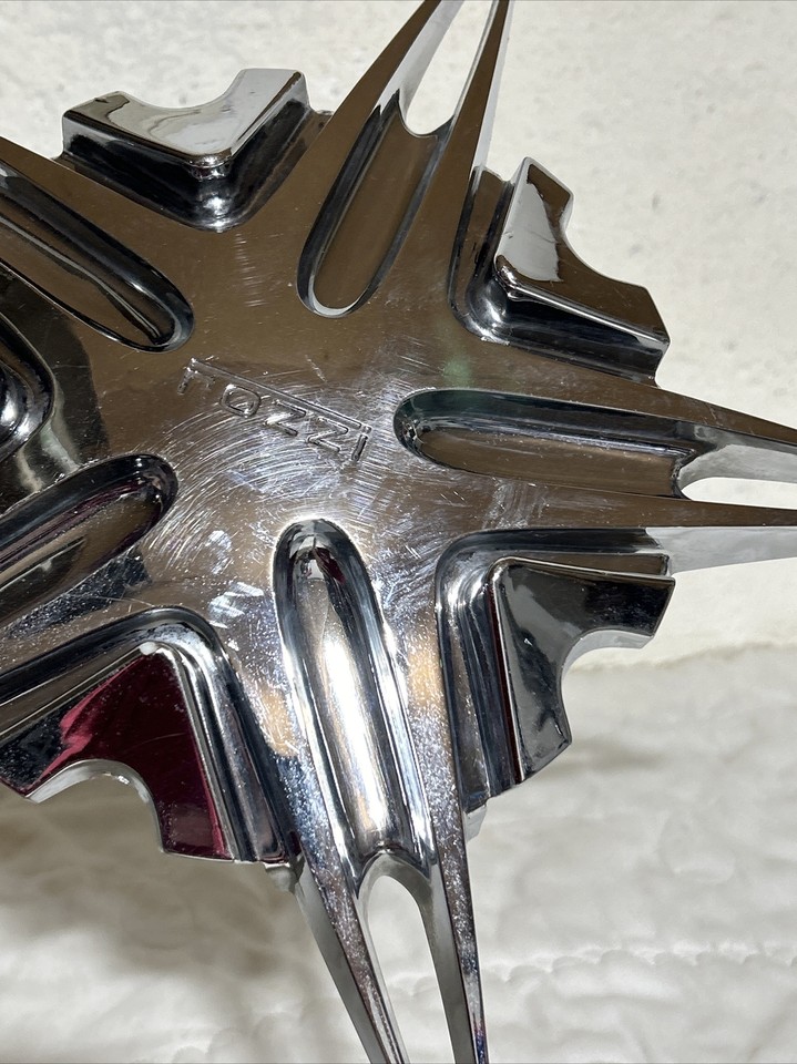 Rozzi Carbon R62 Custom Chrome Wheel Center Hub Cap BC-531 | Silver ...