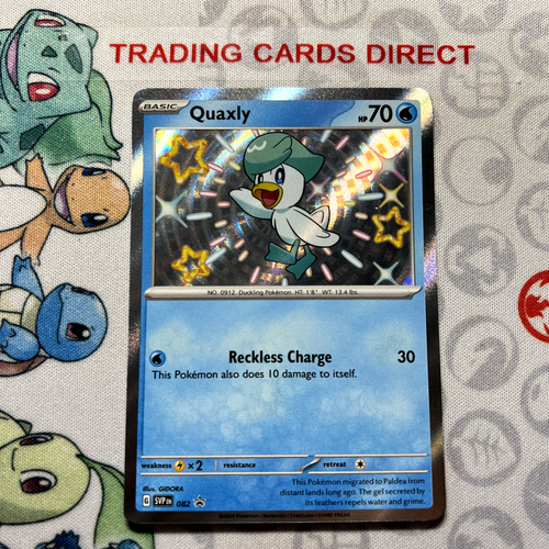 Quaxly SVP082 Black Star Promo Scarlet & Violet Holo Pokemon Card | eBay UK