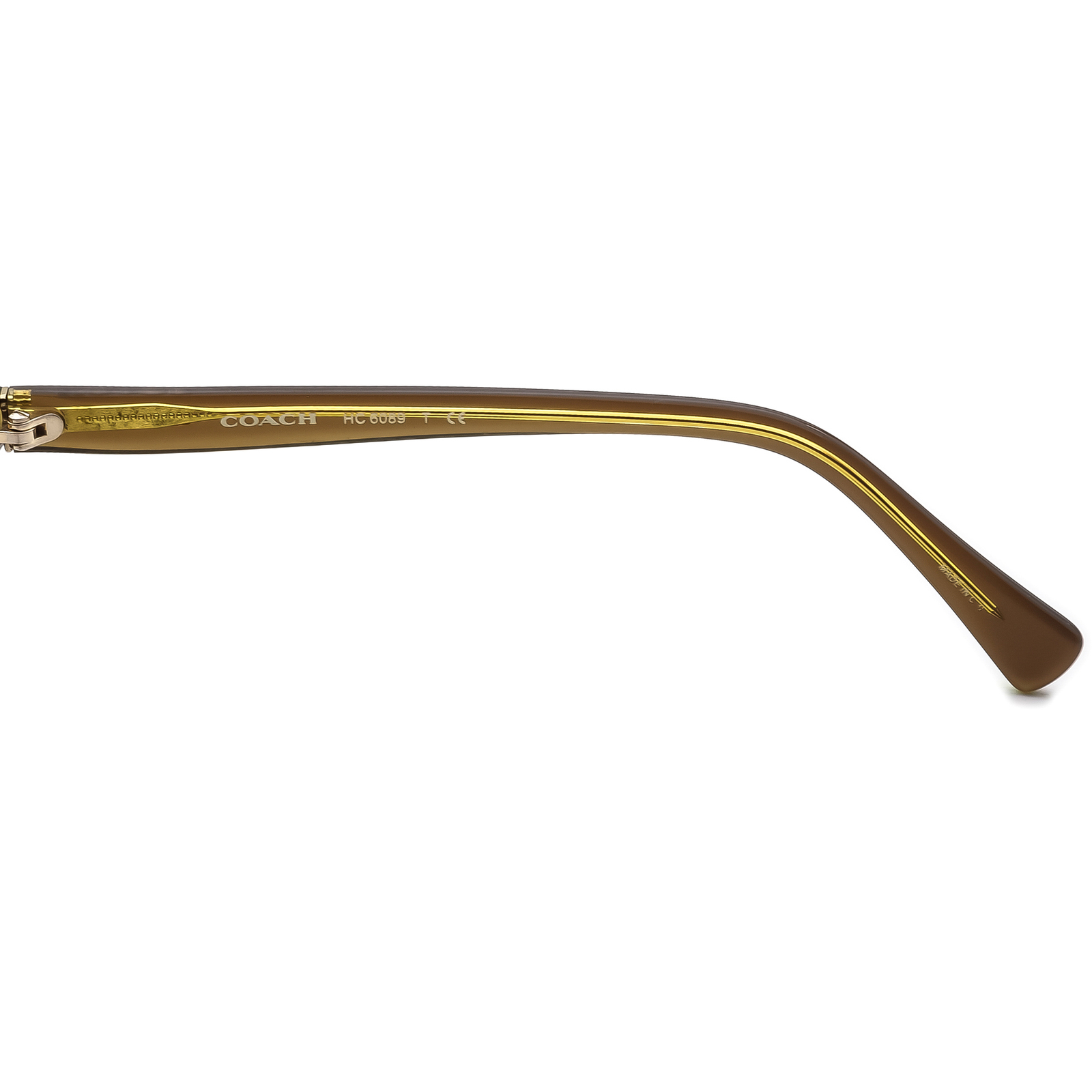 Coach Eyeglasses HC 6089 5400 Olive Brown Gradient Rectangular Frame 51 ...