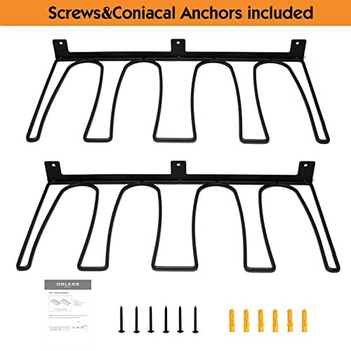 4 Pair Wall Mount Metal Boot Rack Wader Cowboy Boot Holder for Entryway ...