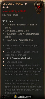 💥DIABLO 4💥SEASON 9💥Necromancer Shield💥Lidless Wall 3 GA | eBay