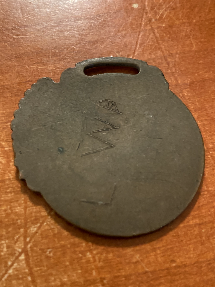 1915 PPIE Savage Arms Co. Watch Fob Panama Pacific Expo Indian Head ...