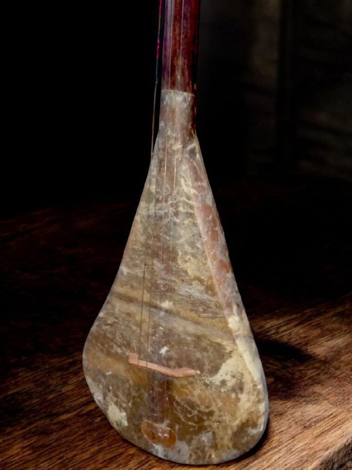 Antique Style Large 4-String Lutar Traditional Decor Piece Authentic ...