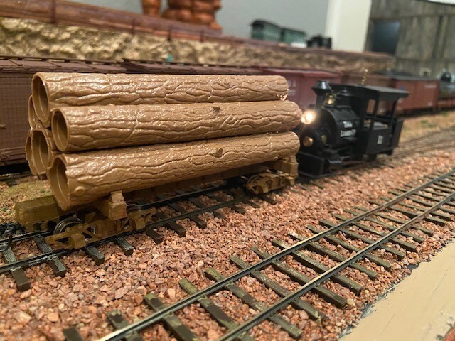 On30 Scale 22ft Skeleton Log Car kit, 3 log cars with trucks, no ...