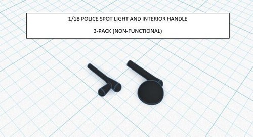 1/18 UNIVERSAL SPOT LIGHT 3-PACK POLICE FIRE EMS CUSTOM DIORAMA | eBay