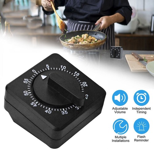Easy to Use Kitchen Cooking Timer Mechanical Timer with 1 Hour ...