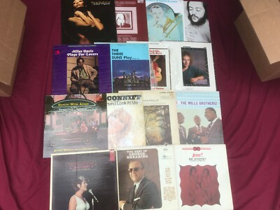 7 Jazz VG Record LOT Albums Mixed Vinyl Brass Strings Vocal Crooner ...