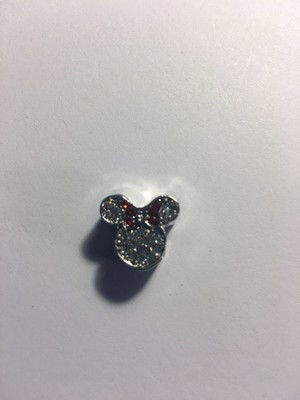 925 Silver Red White Crystal Pretty MOUSE bead For Necklace Bracelet ...