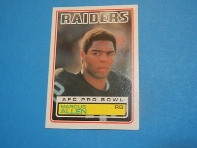 1983 TOPPS MARCUS ALLEN RC ROOKIE CARD #294 | eBay