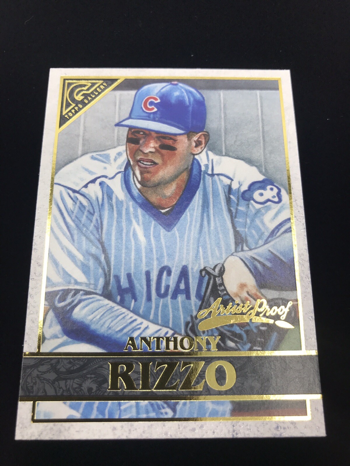 Anthony Rizzo Artist Proof 2020 Topps Gallery MLB Baseball #103 Chicago ...