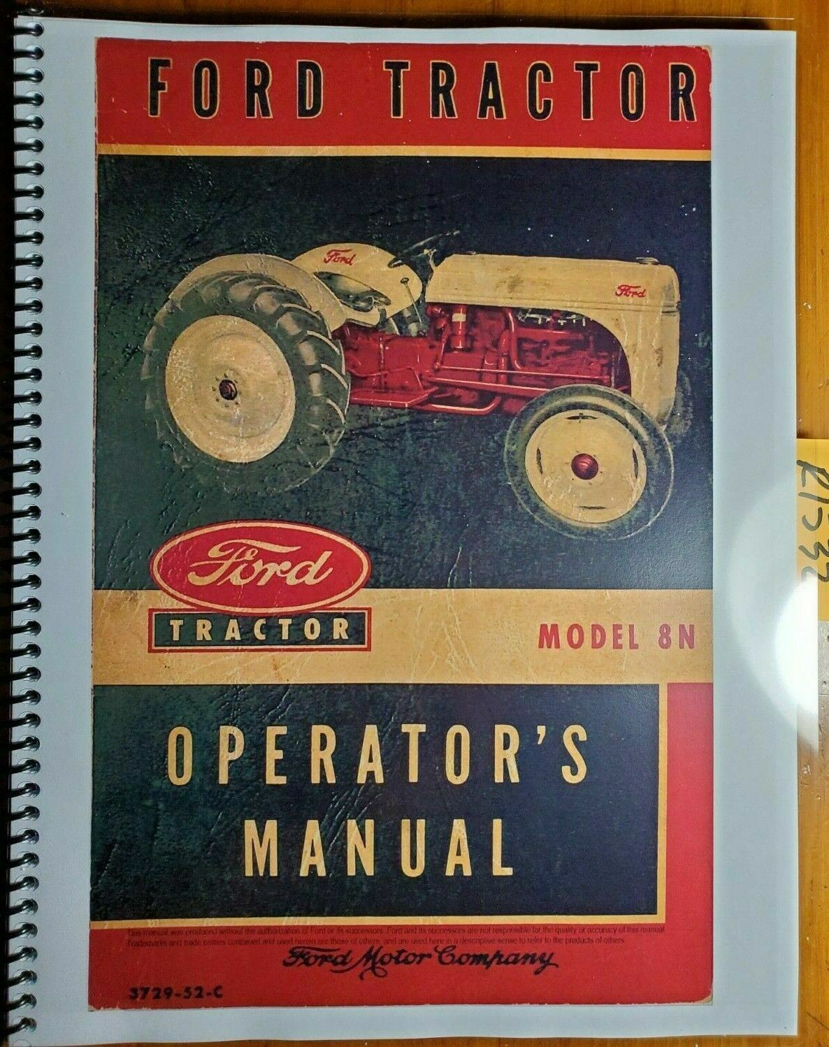 Ford 8n Tractor Owners Operators Service Manual 1947-1952 Print Bundle ...