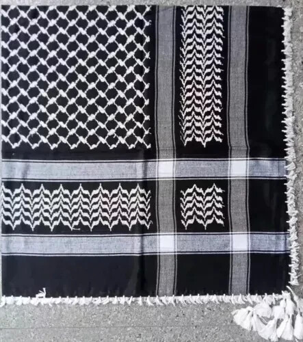 Palestine Shemagh Keffiyeh Beautiful Designer Style Scarf Heavy Cotton ...