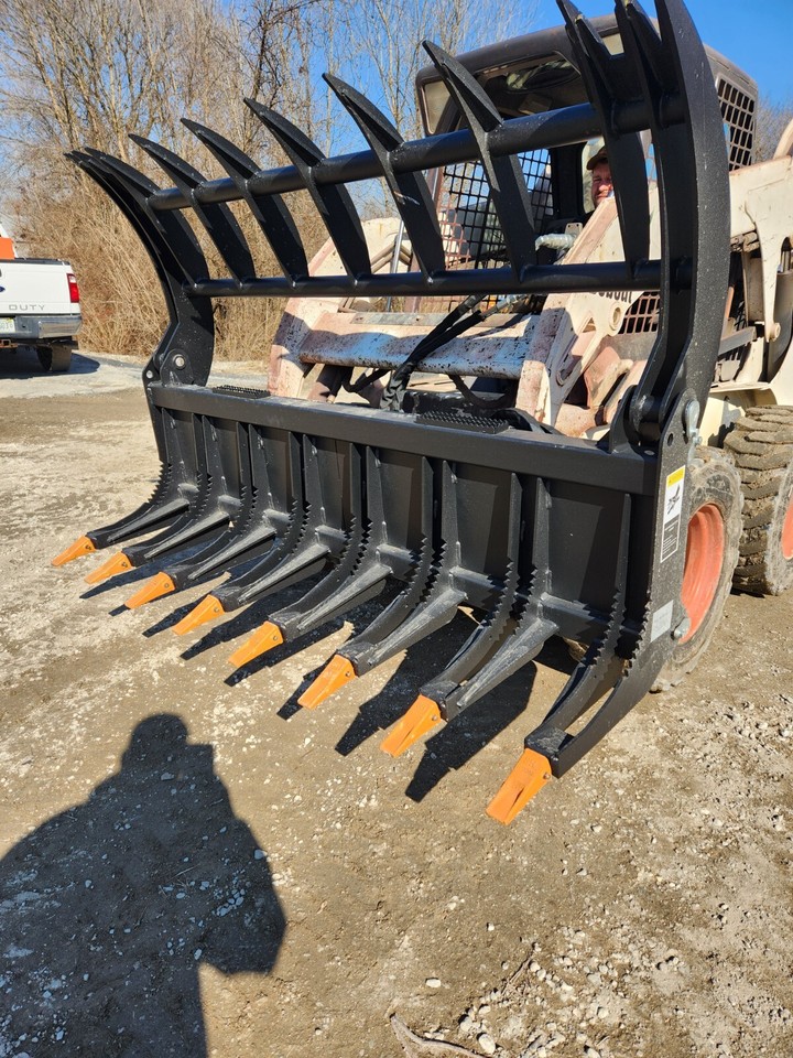NEW Skid Steer Heavy Duty 78" Log Brush Clam Grapple Kubota Bobcat CAT ...