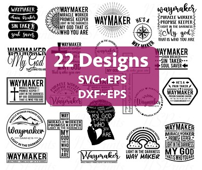 WAYMAKER SVG, Christian SVG Bundle, Scripture Bundle SVG, Bible Verse ...