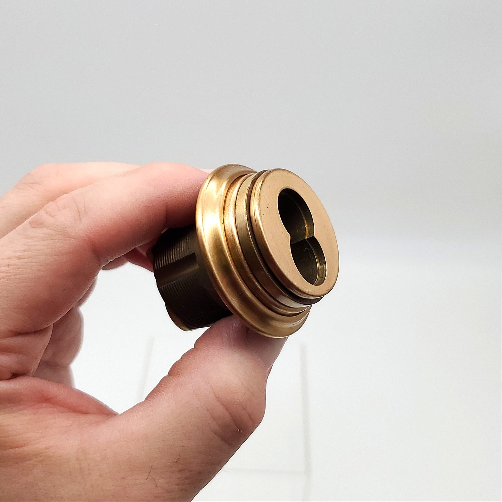 Falcon Mortise Cylinder SFIC 1-1/2" Length Satin Bronze # 988 6 Pin ...