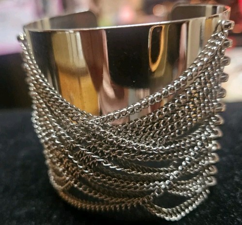 Silver Tone Intertwined Multiple Bangle Bracelet | eBay