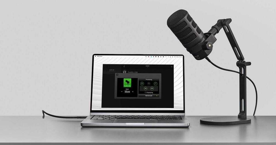 Rode PodMic USB with Rode DS2 Desktop Stand and Cables | eBay