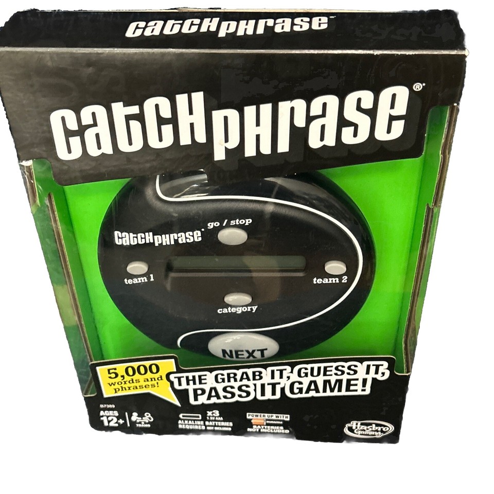 Catch Phrase Electronic Game 2015 Hasbro Grab It, Guess It, Pass It ...