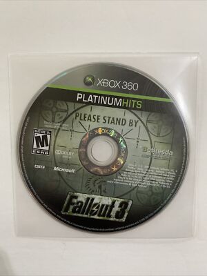 Fallout 3 Platinum Hits (Microsoft Xbox 360, 2008) Disc Only ...