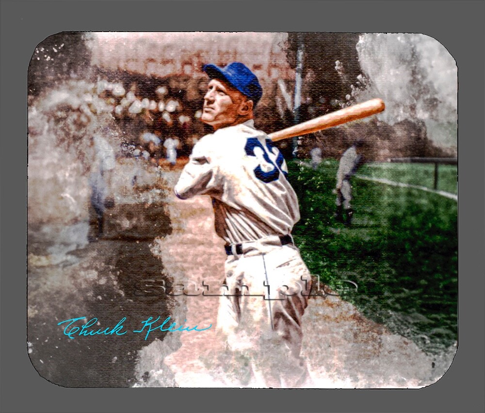 Chuck Klein Philadelphia Phillies Facsimile Autographed Mouse Pad Item ...