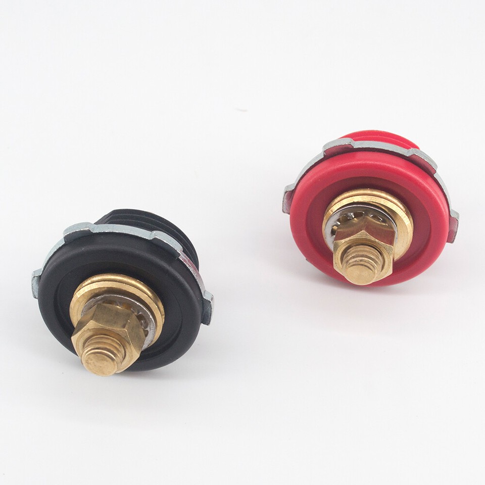 Pairs Battery Terminals Bulkhead Connectors for Thru Firewall Panel 3/8 ...