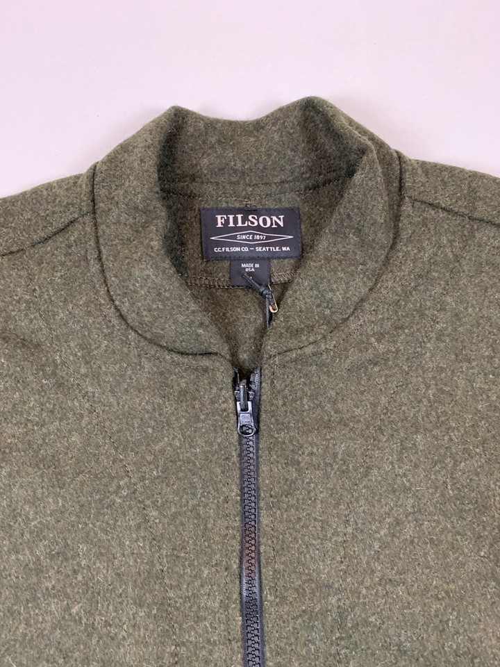 FILSON MACKINAW WOOL JACKET LINER FOREST GREEN M NWT SOLD OUT | eBay