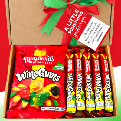 WINE GUMS Sweets Gift Box | Personalised Hamper Chocolate Christmas ...