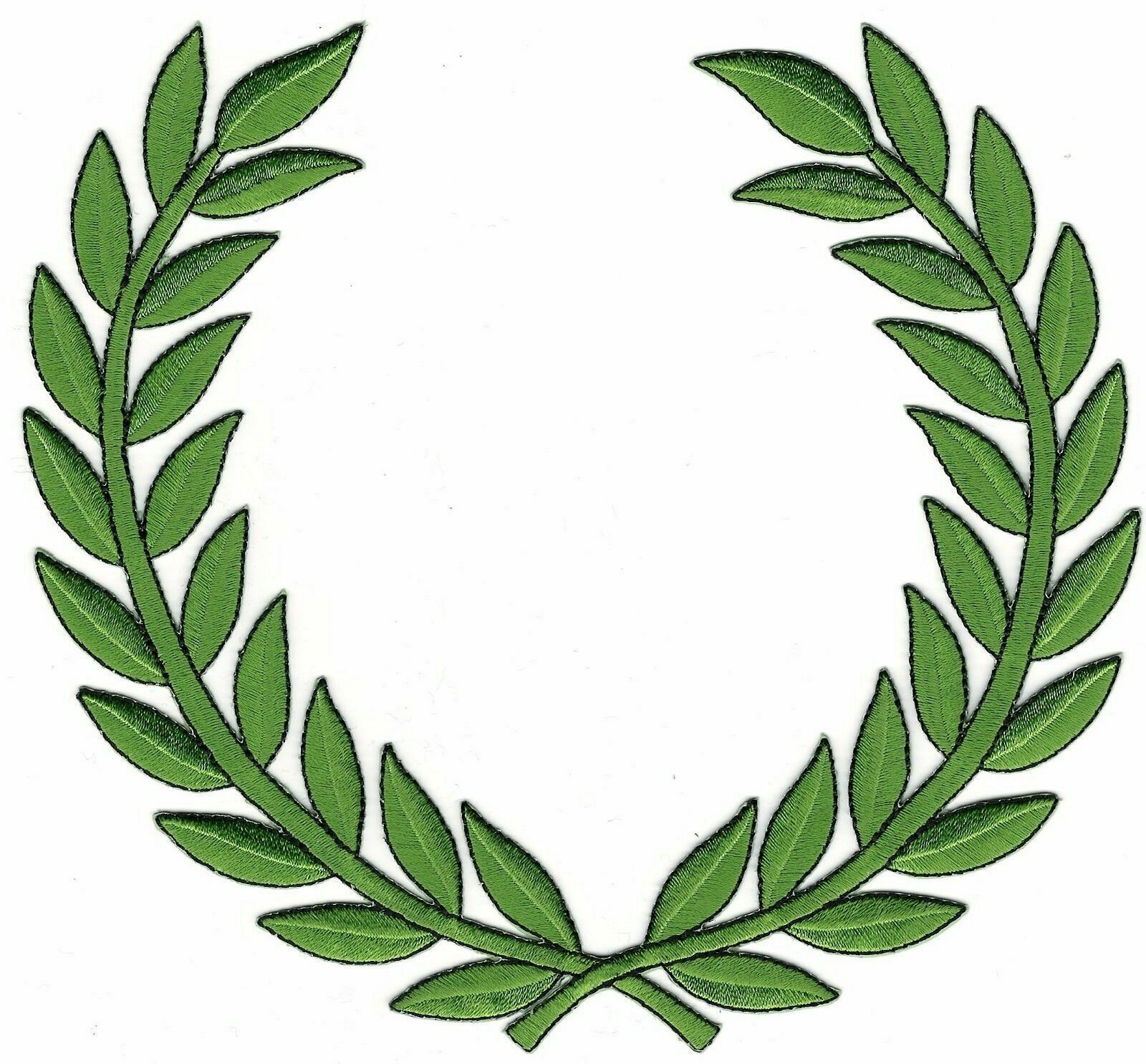 6" Green Laurel Wreath Embroidery Patch SCA | eBay