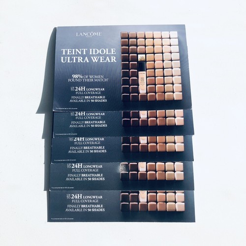 Lancome Teint Idole Ultra Wear Foundation 6 Sample Cards for sale ...